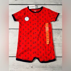 Carter's | One Pieces | Carters Red Submarine Anchor Print One Piece ...